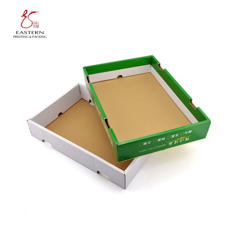 Fruit Packaging CMYK 4C Printing Corrugated Mailer Boxes With Lid 400mm ...