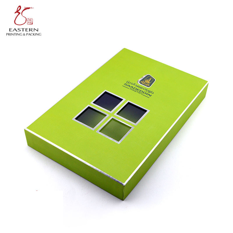 Green Color Empty Cardboard Gift Boxes , Cardboard Hamper Gift Boxes ...