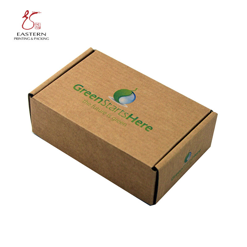 Natural Brown Recyclable Corrugated Mailer Boxes | CMYK Printed