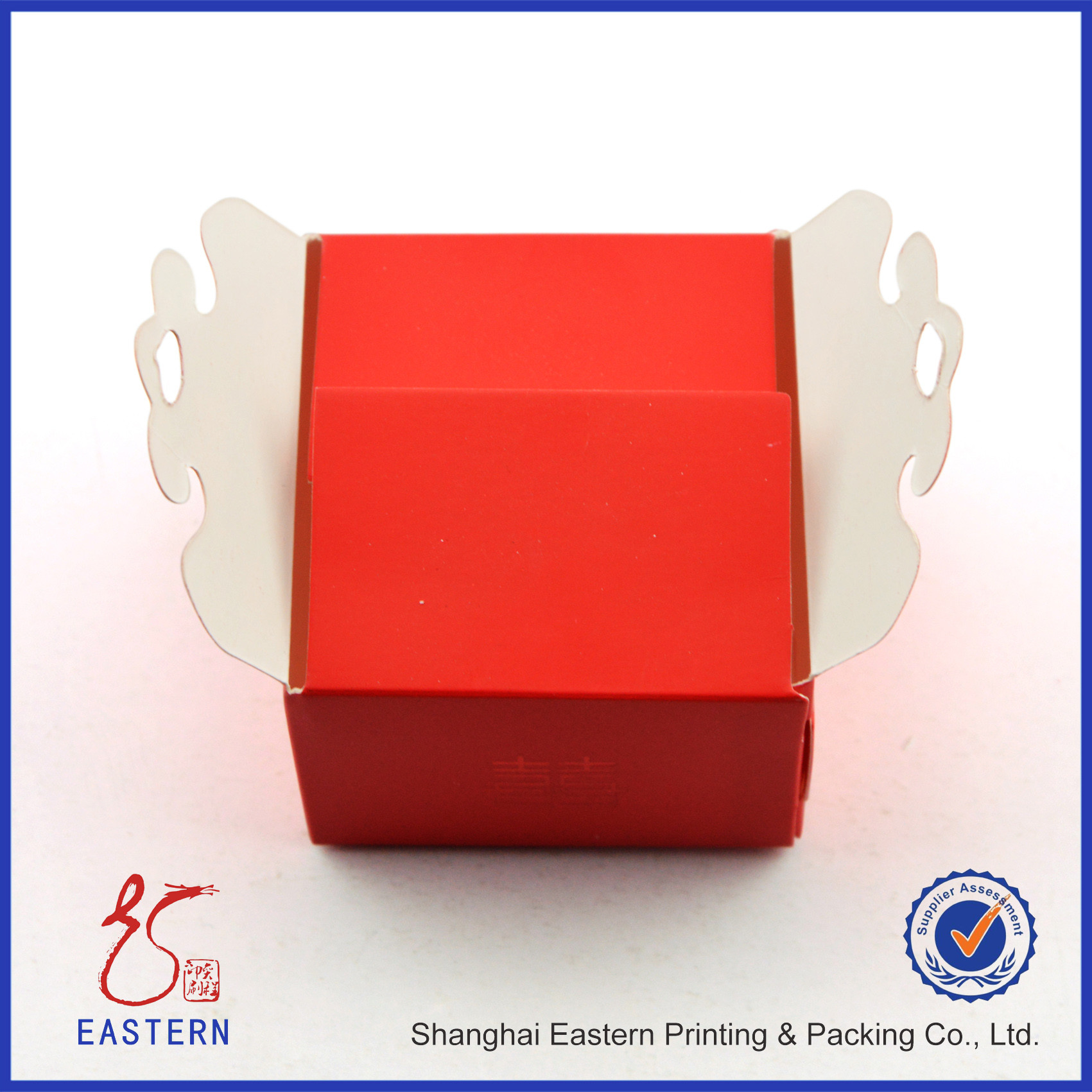 Red Color Logo Printed 120mm Length Cardboard Packaging Boxes For Wedding