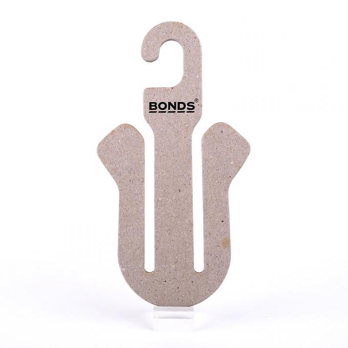 Kraft Cardboard Display Hangers Flip Flop 25mm Cardboard Clothes Hangers